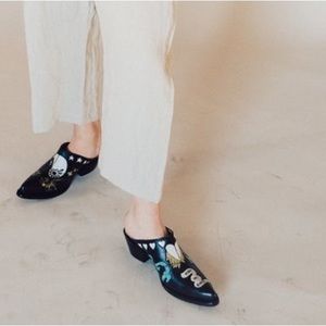 Brother Vellies | Shoes | Brother Vellies Black 220 Doodle Mule | Poshmark